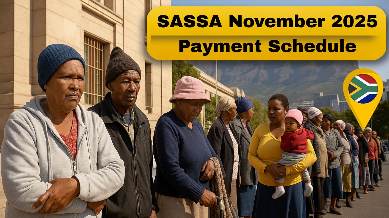 SASSA Social Grants November 2025 Full Payment Schedule Amounts Matrix ...