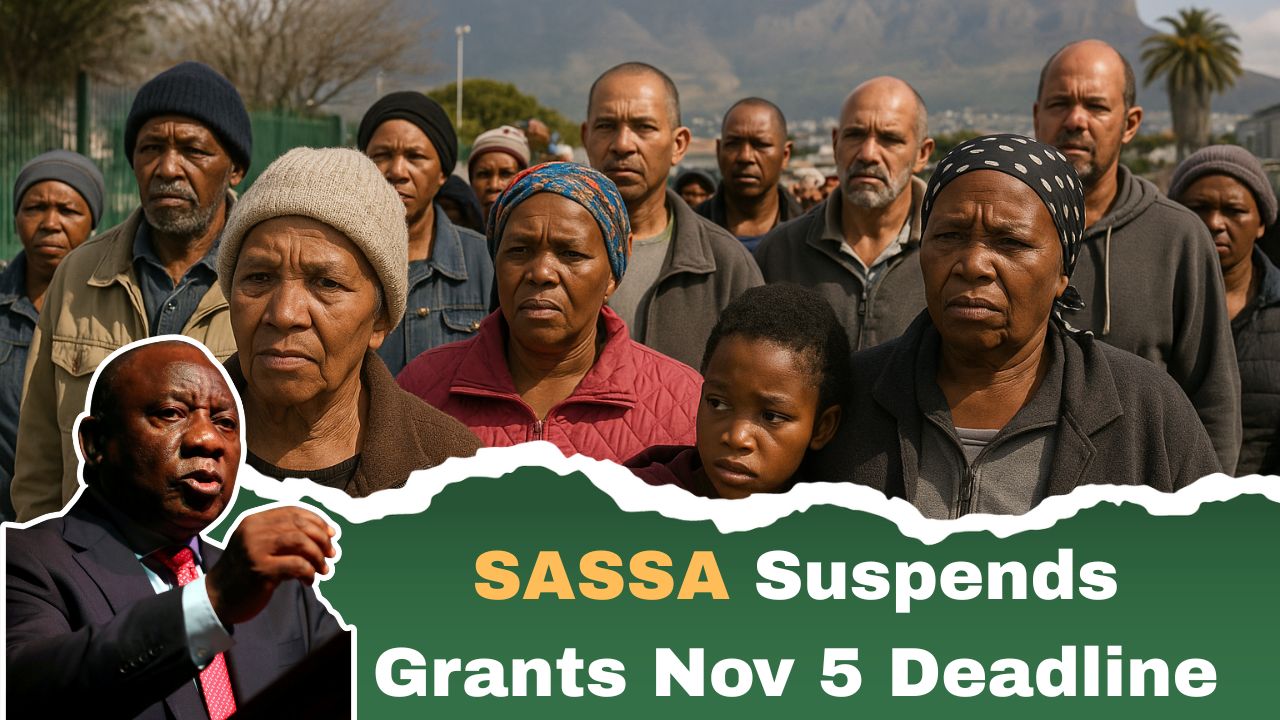 Thousands of SASSA Beneficiaries Face Suspension as November 5 Deadline ...